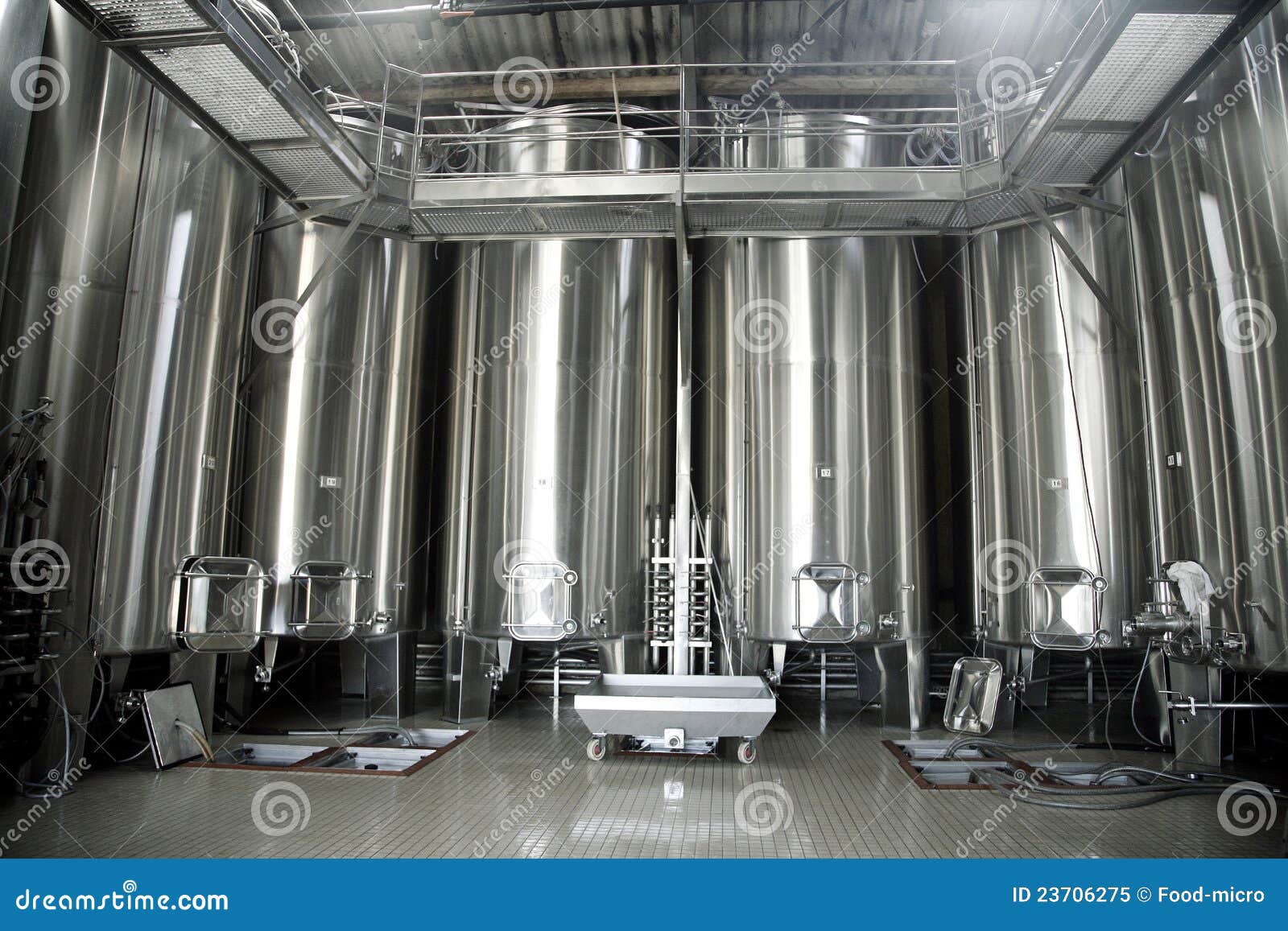 Stainless Steel Vats for Wine Stock Image - Image of stainless, focus ...