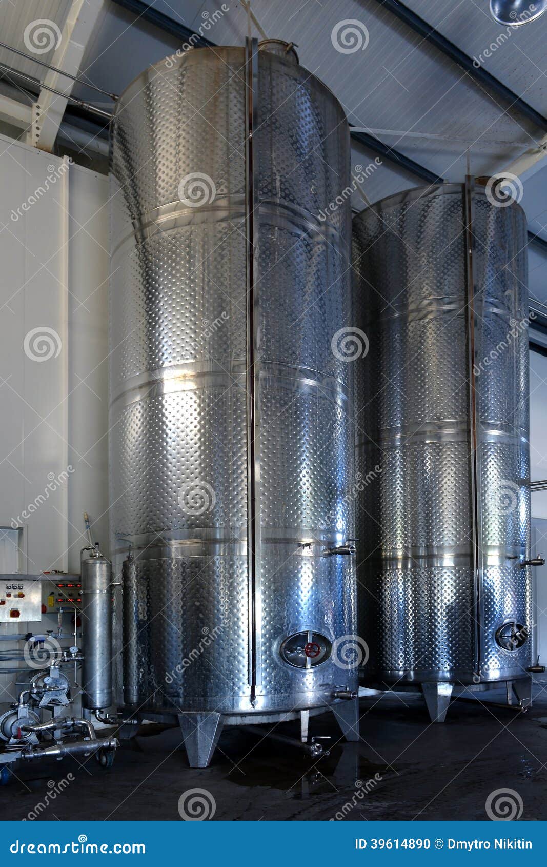 Stainless steel wine stock photo. Image of barrel, ferment - 39614890