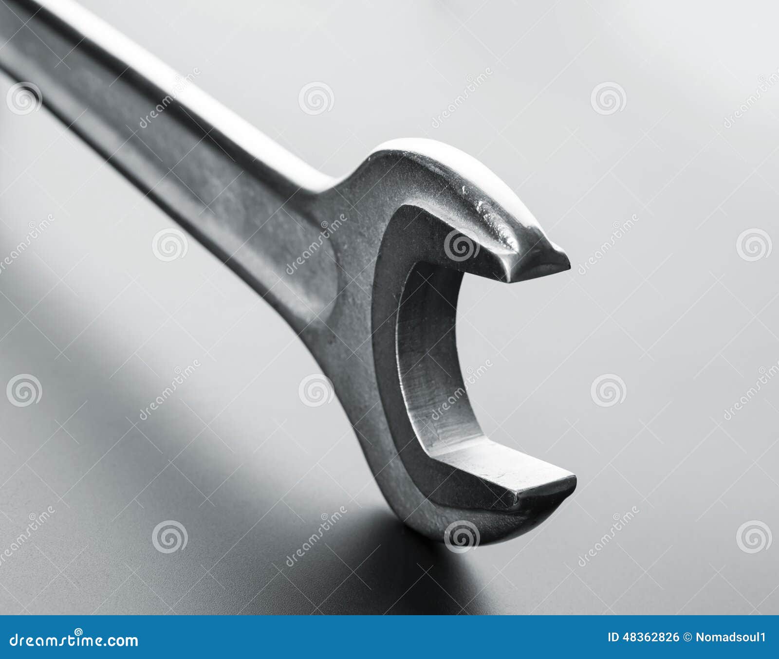 Stainless steel wrench stock photo. Image of black, object - 48362826
