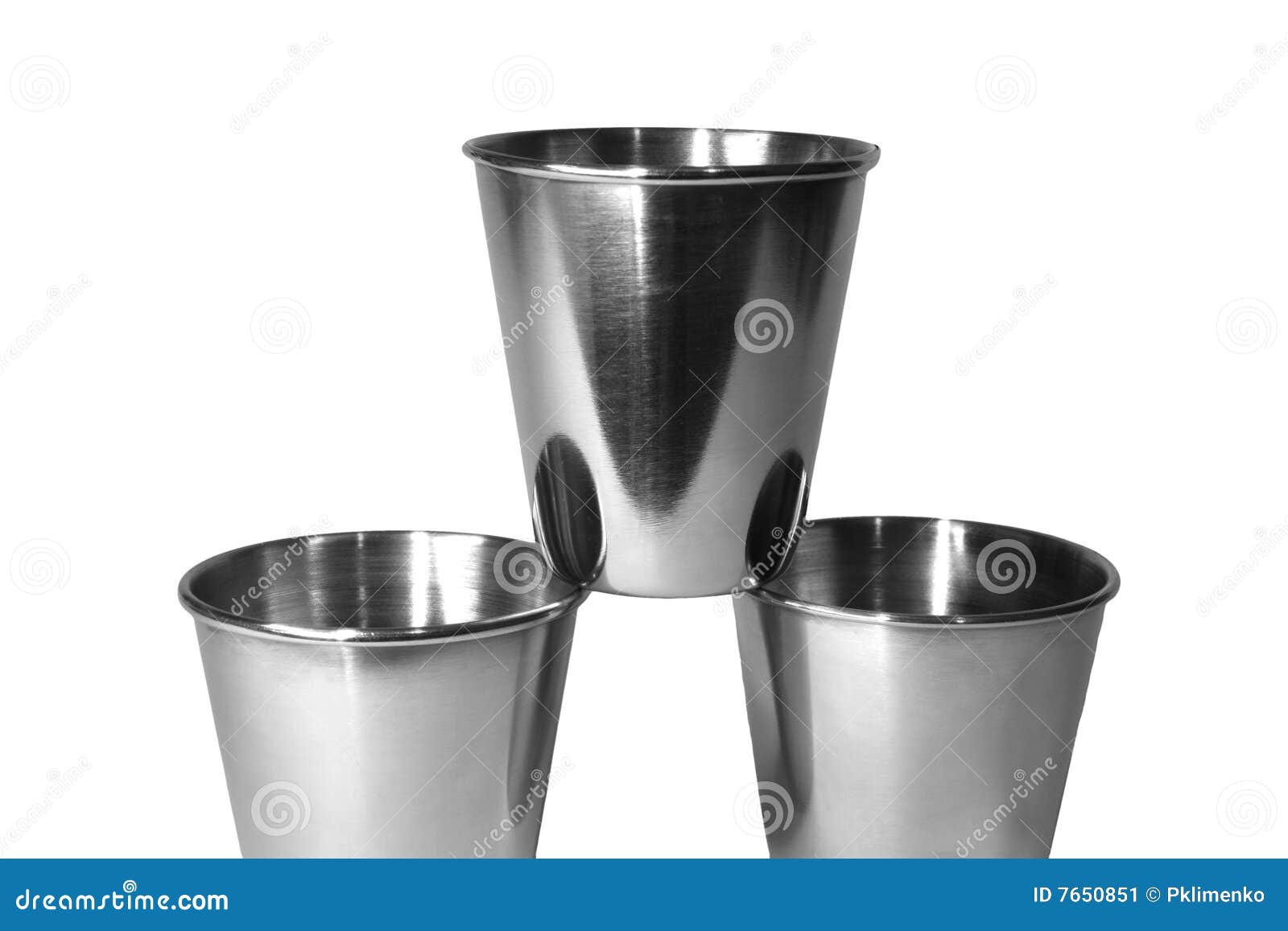 Stainless Still Cups for Drink Stock Image - Image of grey, kitchen ...