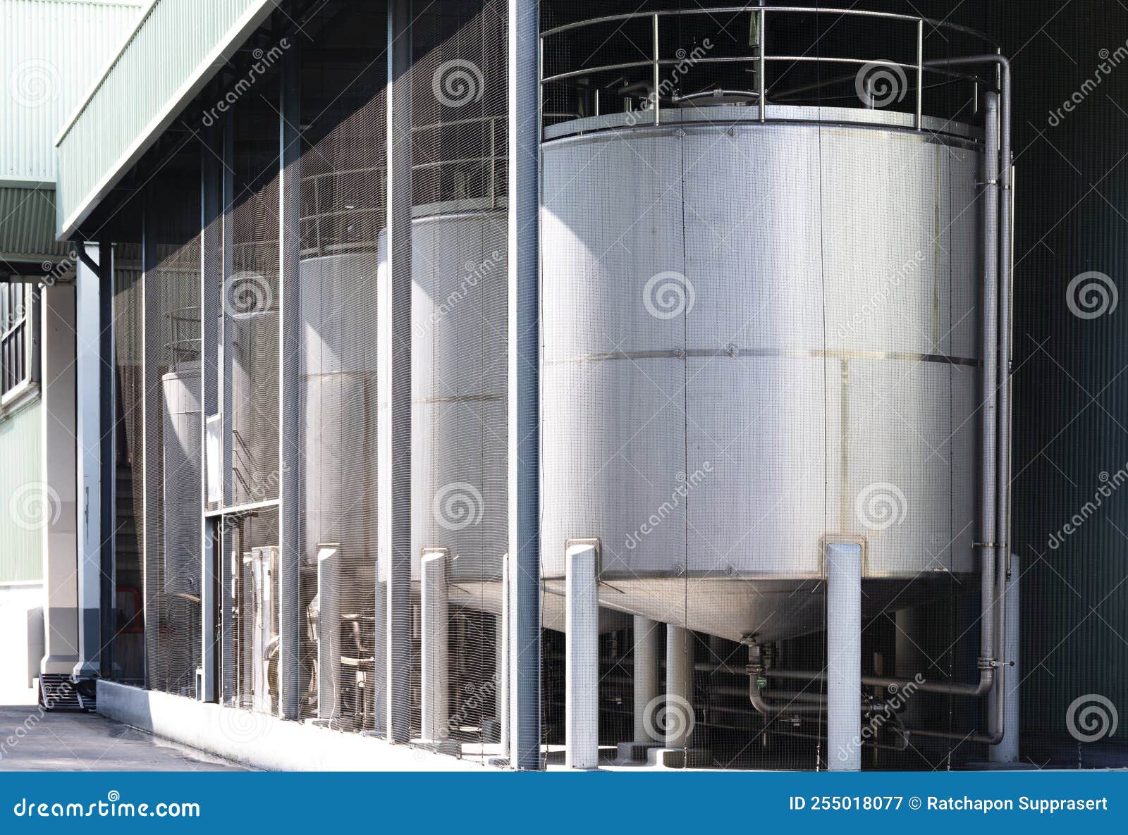 Stainless Water Tanks for Production Processes Stock Image - Image of ...