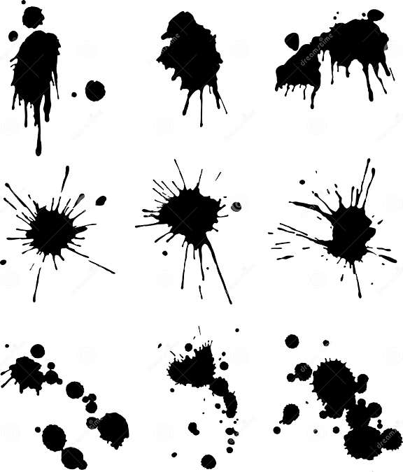 Stains stock vector. Illustration of stain, grunge, shape - 12748440