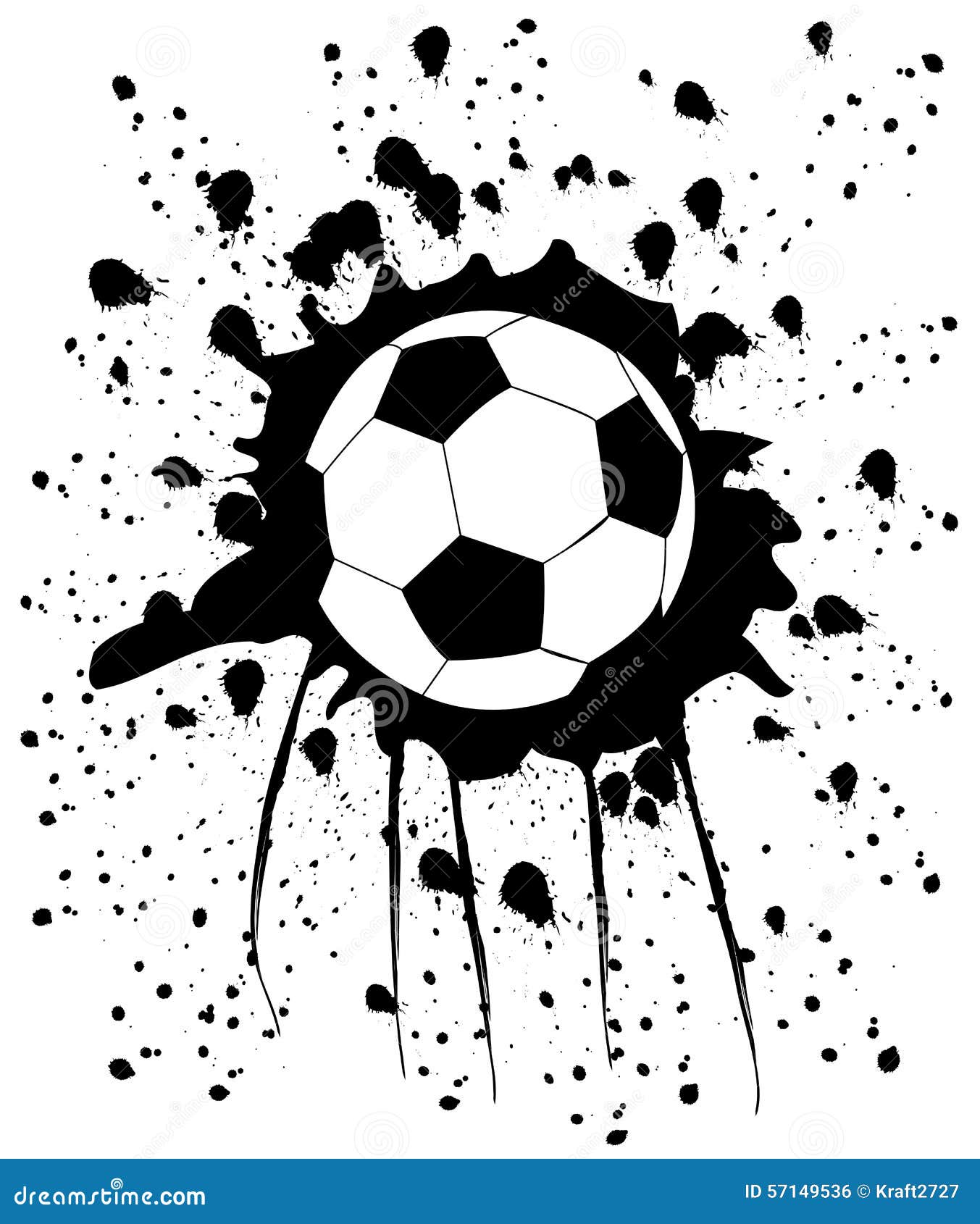 Stains from football stock vector. Illustration of fitness - 57149536