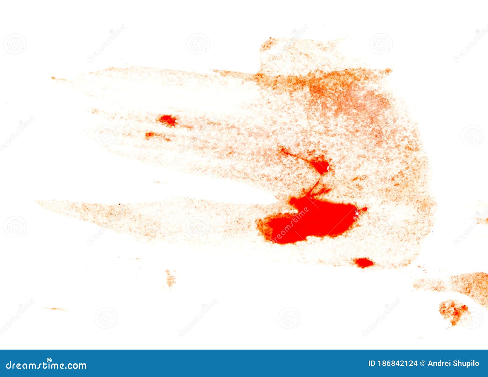Stains of Human Blood on a White Background Stock Photo - Image of ...