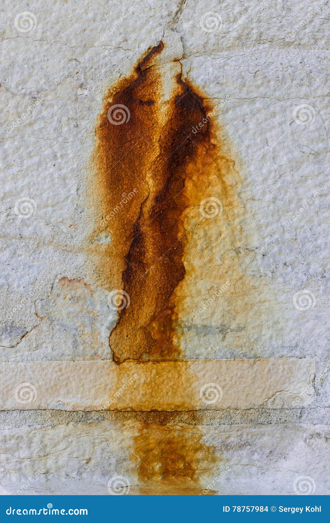 Stains of Rust on the Concrete Stock Photo - Image of stone, stains ...