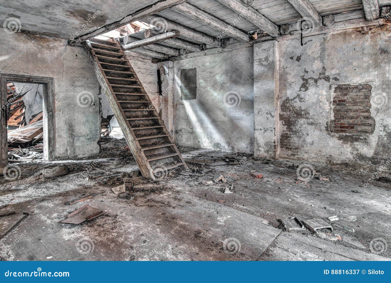 Old Crumbling Building Royalty-Free Stock Photo | CartoonDealer.com ...