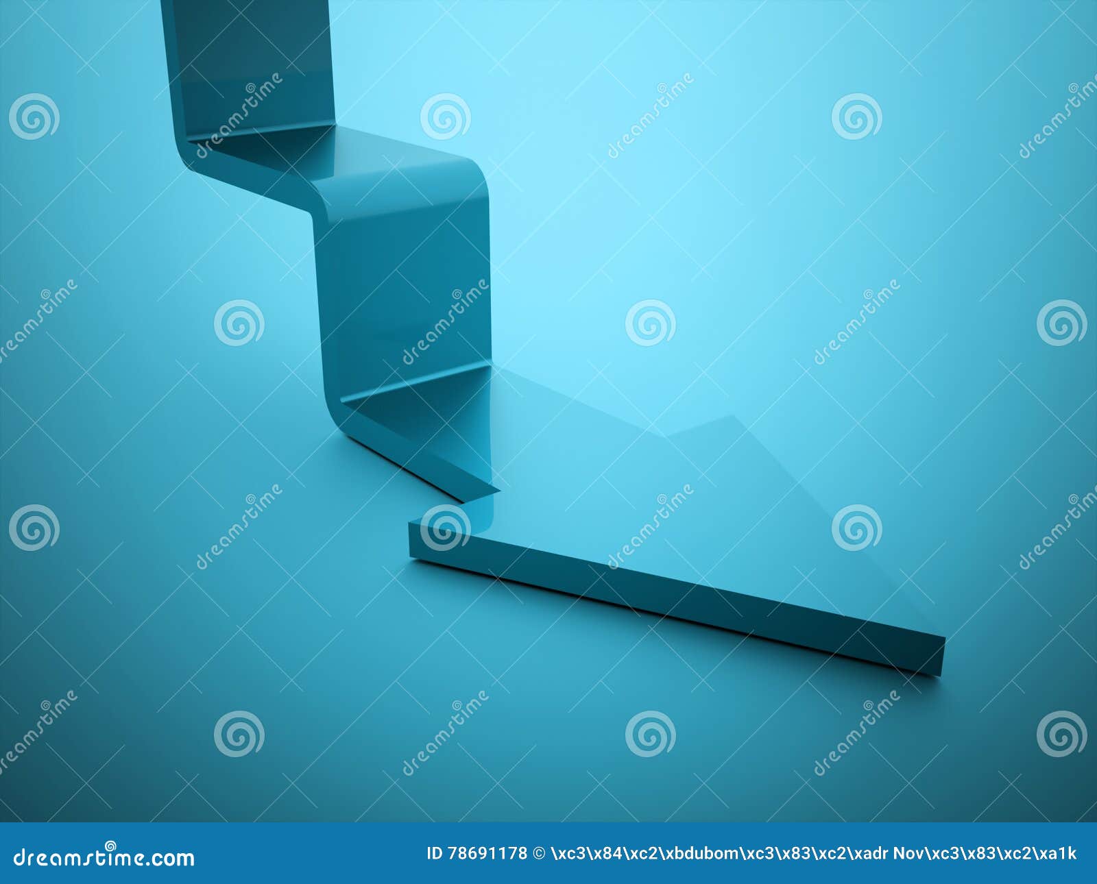 Stair Arrow Business Concept Rendered Stock Illustration - Illustration ...