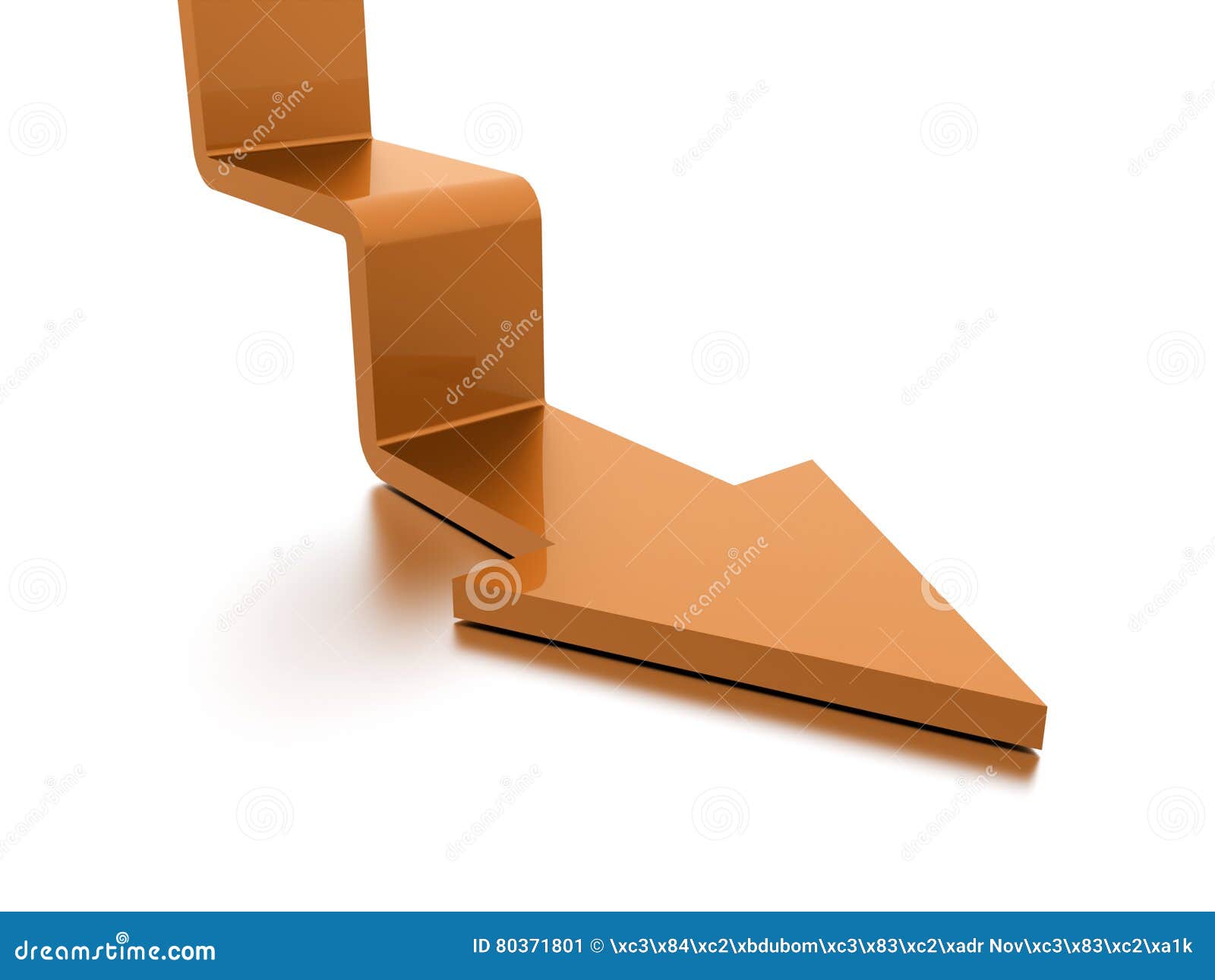 Stair Arrow Business Concept Rendered Stock Illustration - Illustration ...