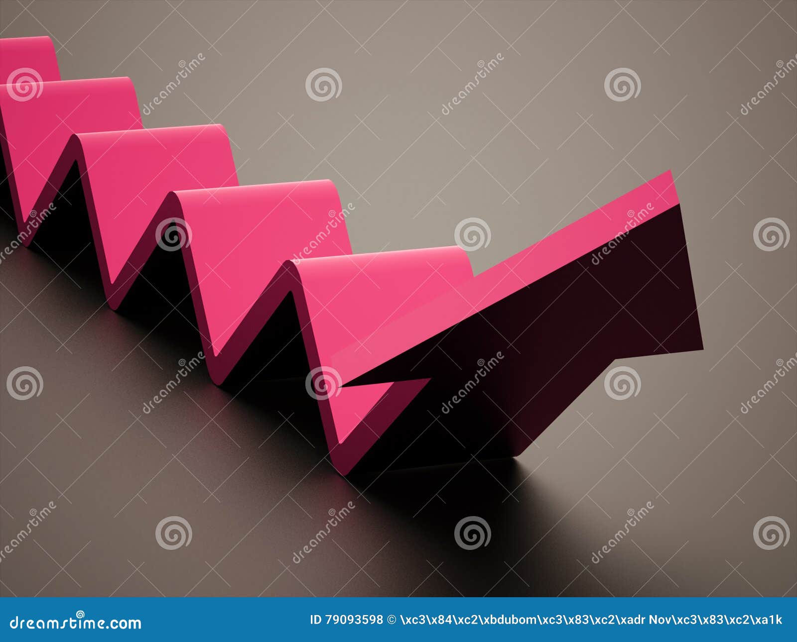 Stair Arrow Business Concept Rendered Stock Illustration - Illustration ...