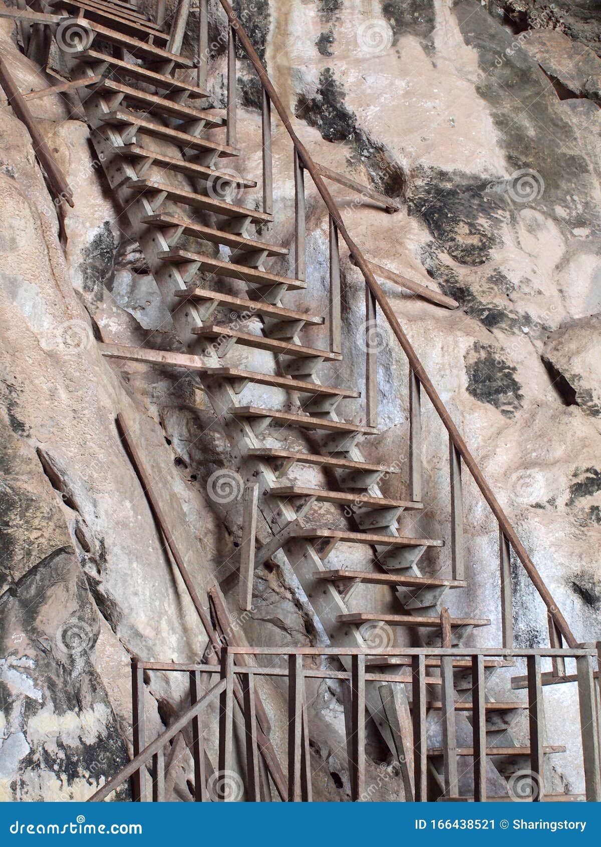 Stair in cave stock image. Image of cave, adventure - 166438521
