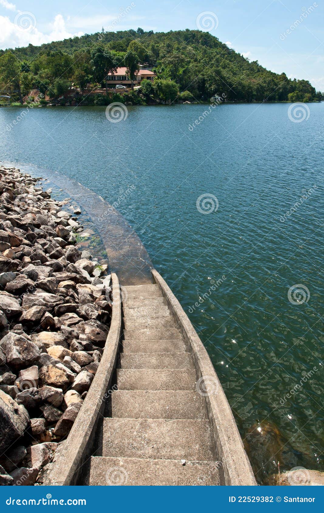 Stair down to the water stock photo. Image of water, stair - 22529382