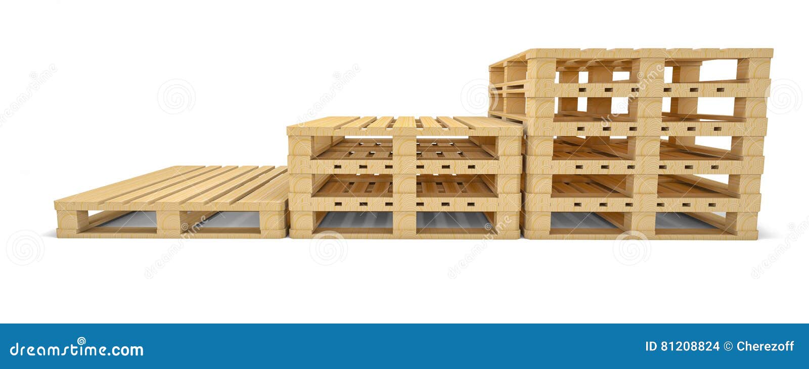 Euro Pallet Isolated On White Background Stock Photo | CartoonDealer ...