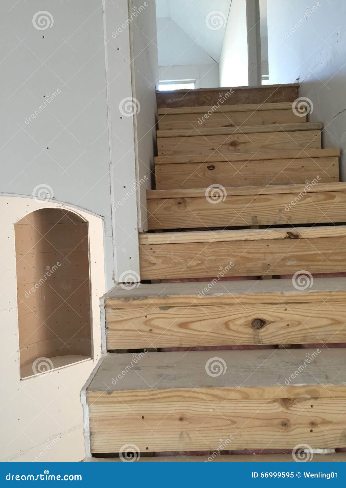 Stair Footplate of House Under Construction Stock Image - Image of site ...