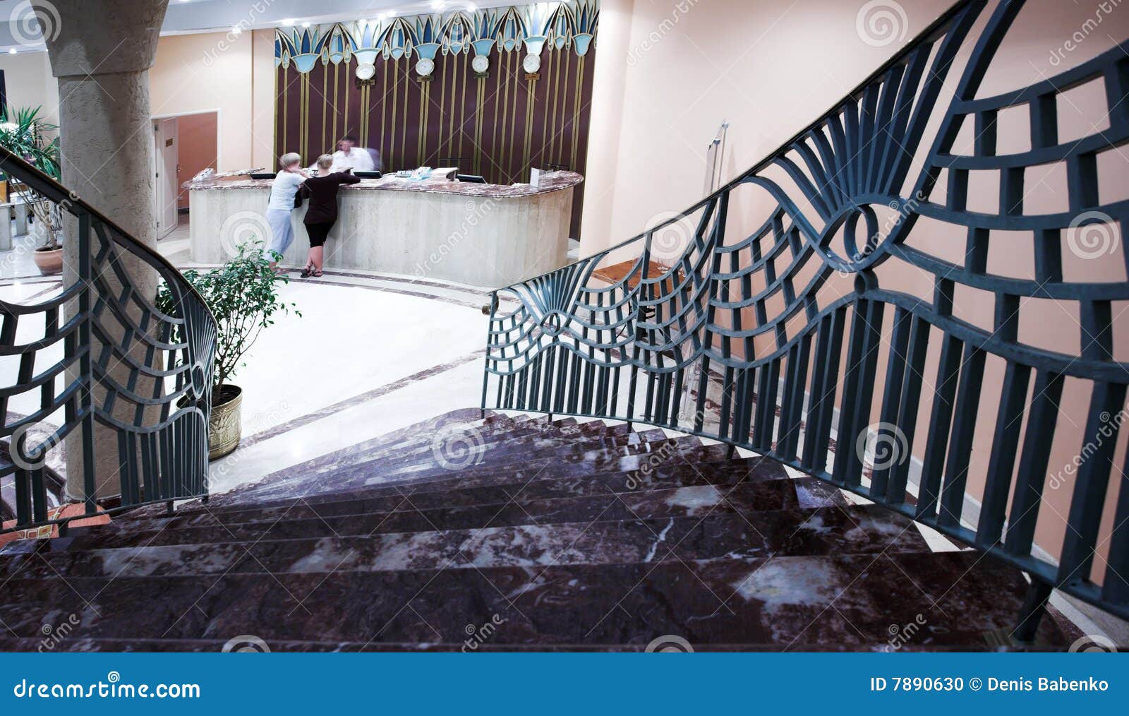 Stair in hotel and lobby stock photo. Image of event, blur - 7890630