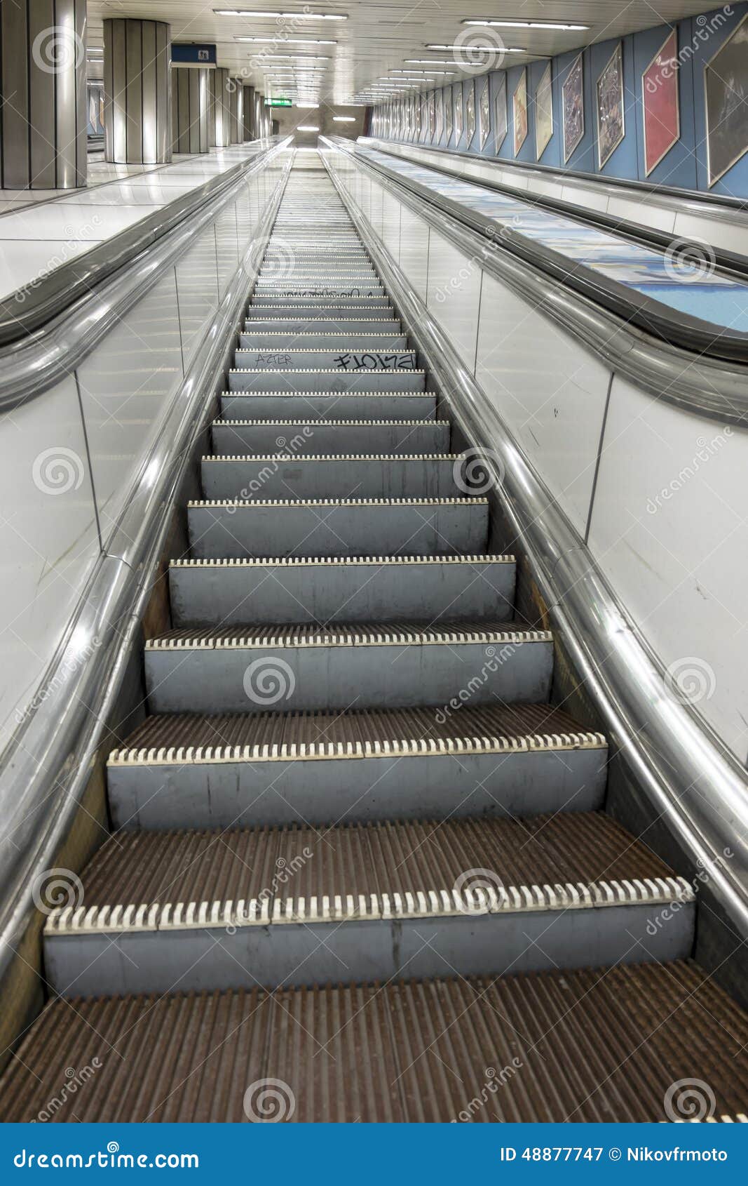 Stair lift stock image. Image of escalator, urban, subway - 48877747