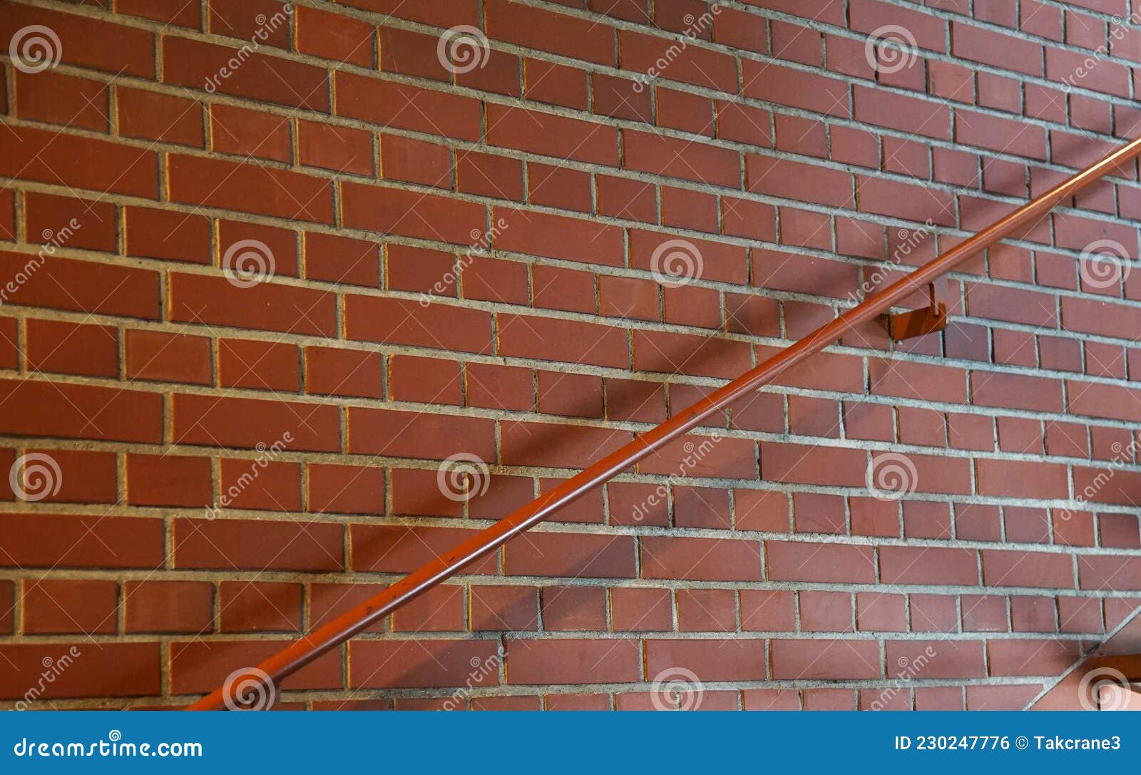 Wall stock photo. Image of railing, brick, wall, brown - 230247776