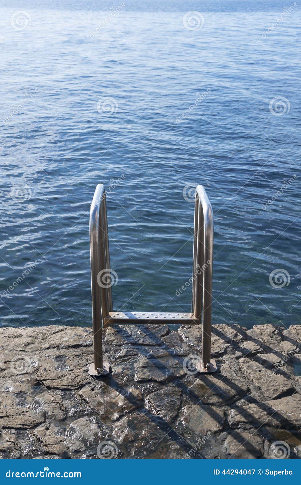 Stair in the sea stock image. Image of rocks, travel - 44294047
