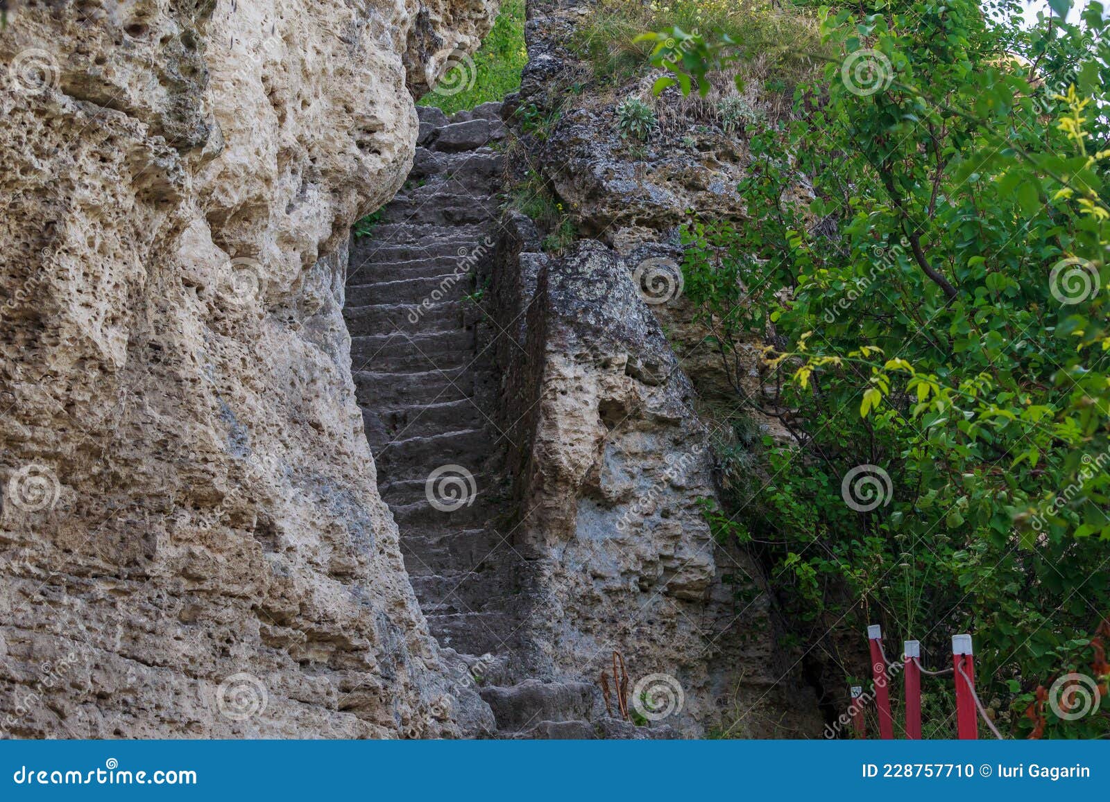 Stair Steps As a Symbol. Background with Copy Space for Text Stock ...