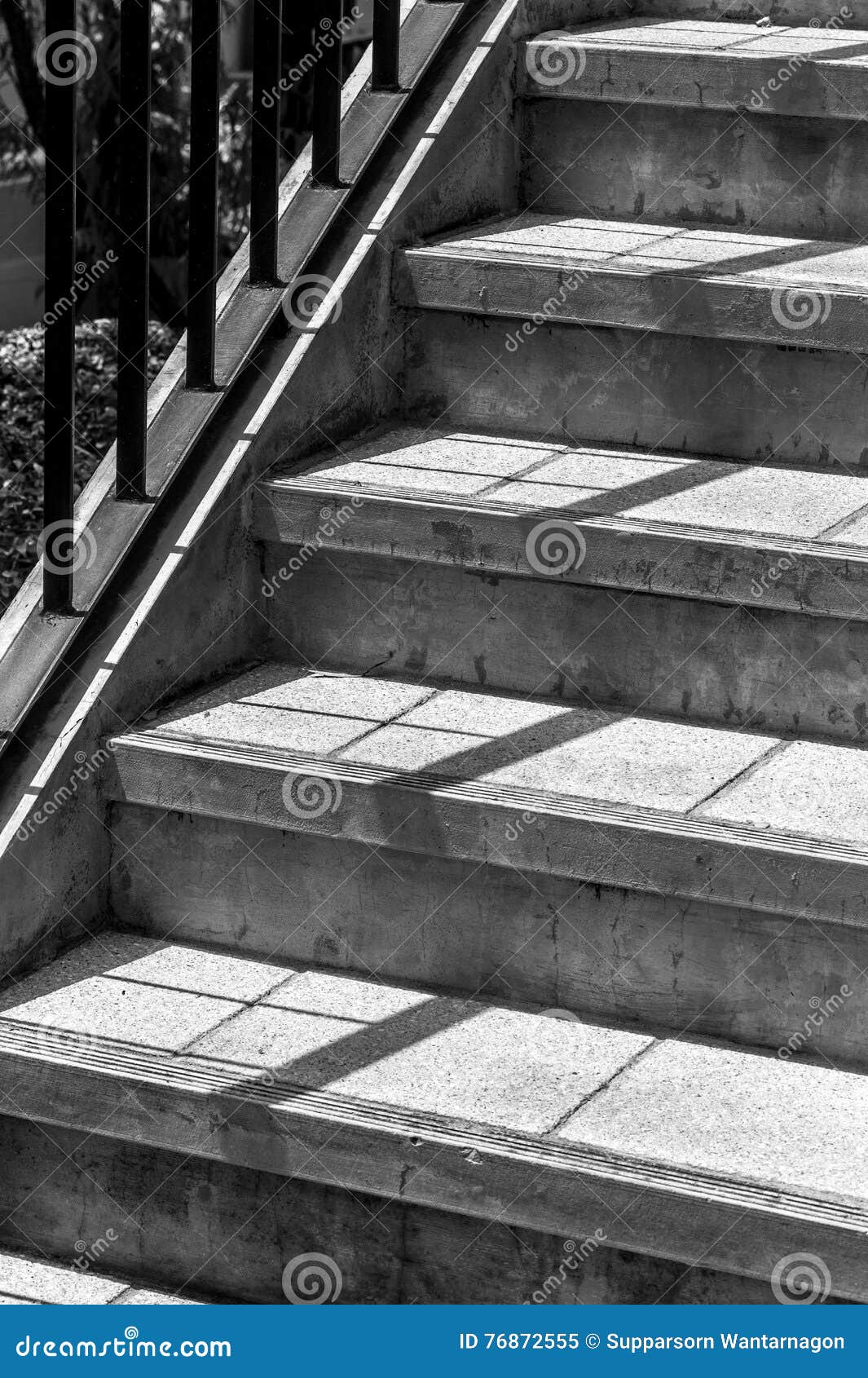 Stair Steps in Black and White HDR Stock Image - Image of stair ...