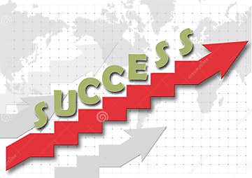 Stair of the succes stock illustration. Illustration of business - 1632340