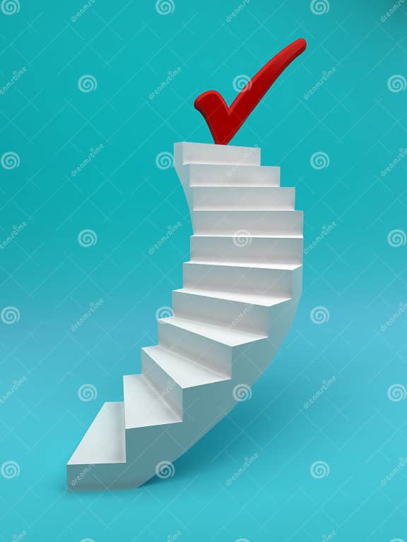 Stair target approved stock illustration. Illustration of growth - 35928015