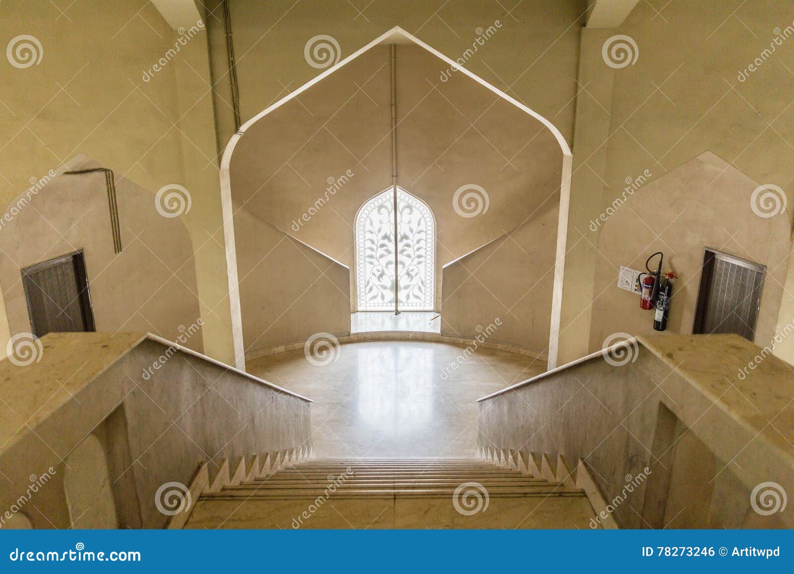 Stair To the Arabic Style Window with Sunlight Stock Photo - Image of ...