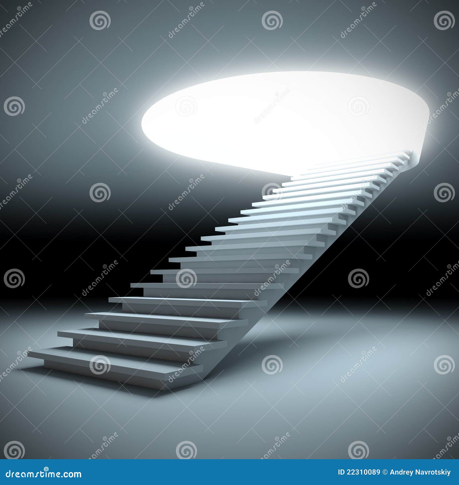 Stair to the future. stock illustration. Illustration of religion ...