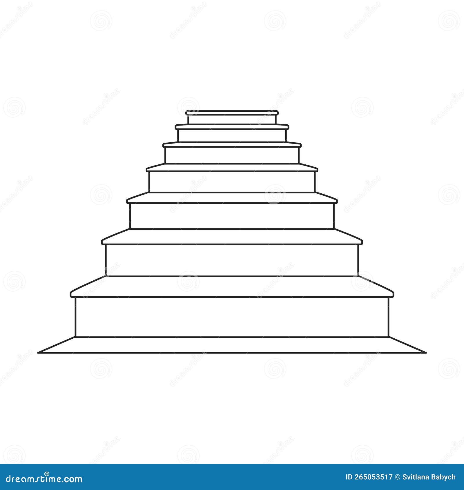 Stair Vector Icon.Outline Vector Icon Isolated on White Background ...