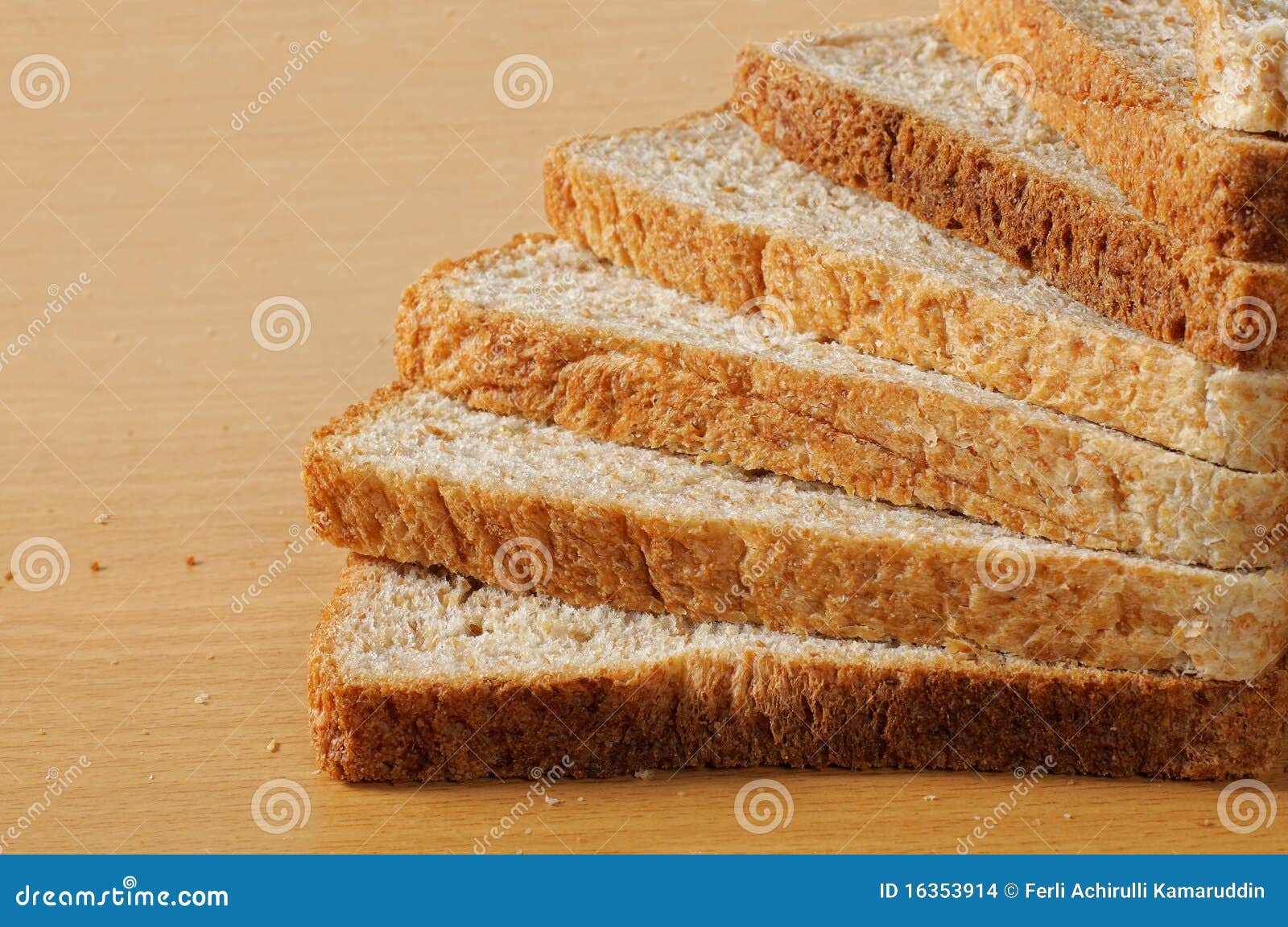 Stair of wheat bread stock photo. Image of carbohydrates - 16353914