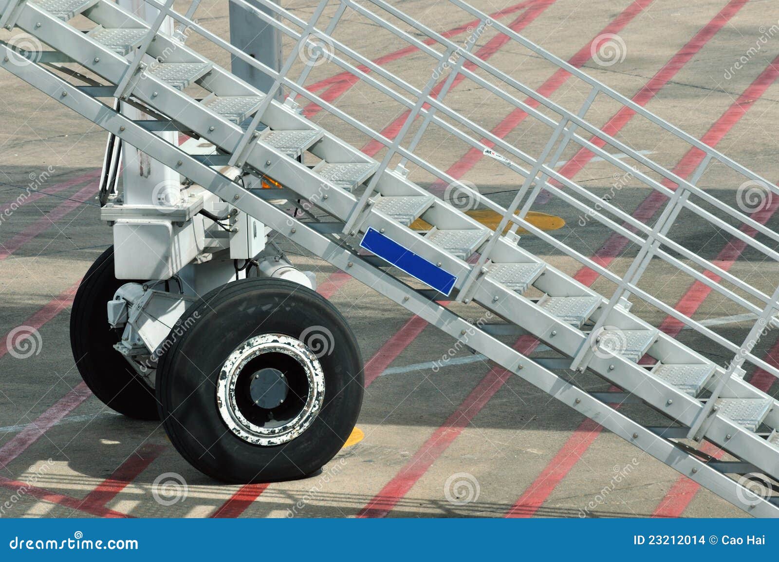 Stair with Wheel As Facility Using in Airport Stock Photo - Image of ...
