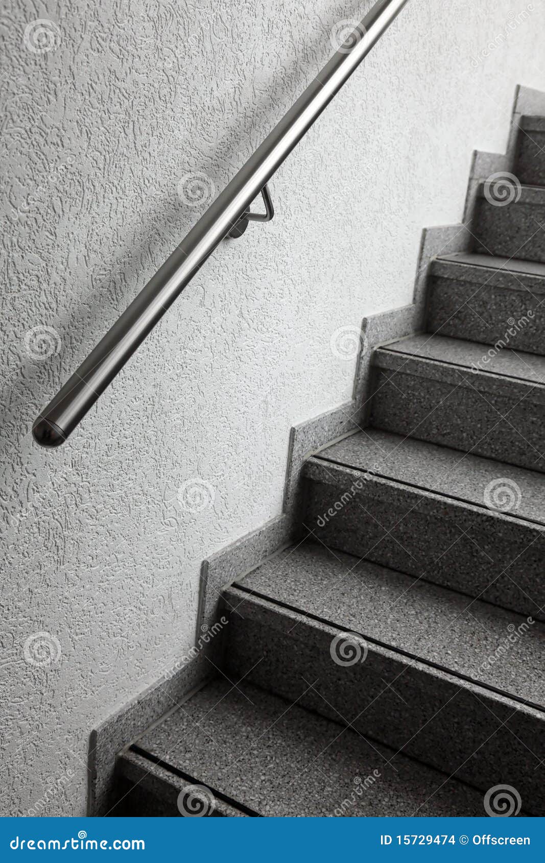 Staircase stock photo. Image of upstairs, handle, steel - 15729474