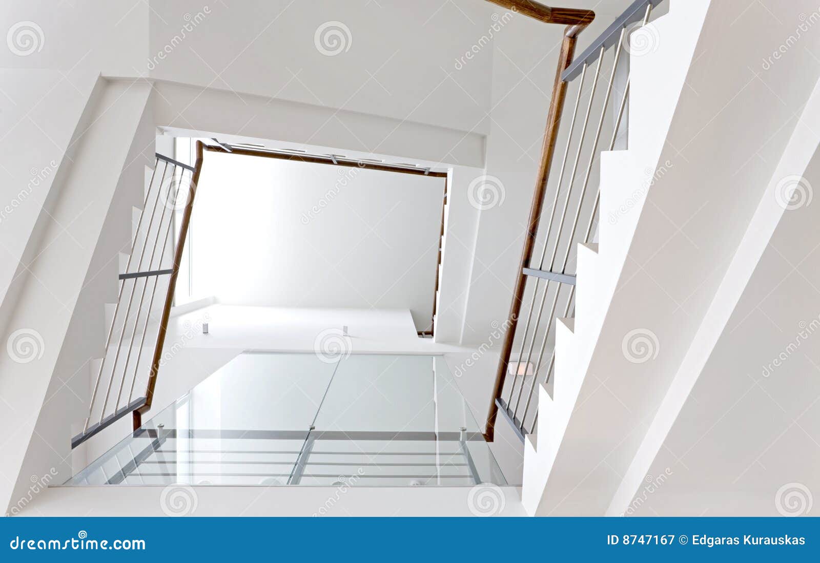 Staircase stock image. Image of wood, ample, stair, parapet - 8747167