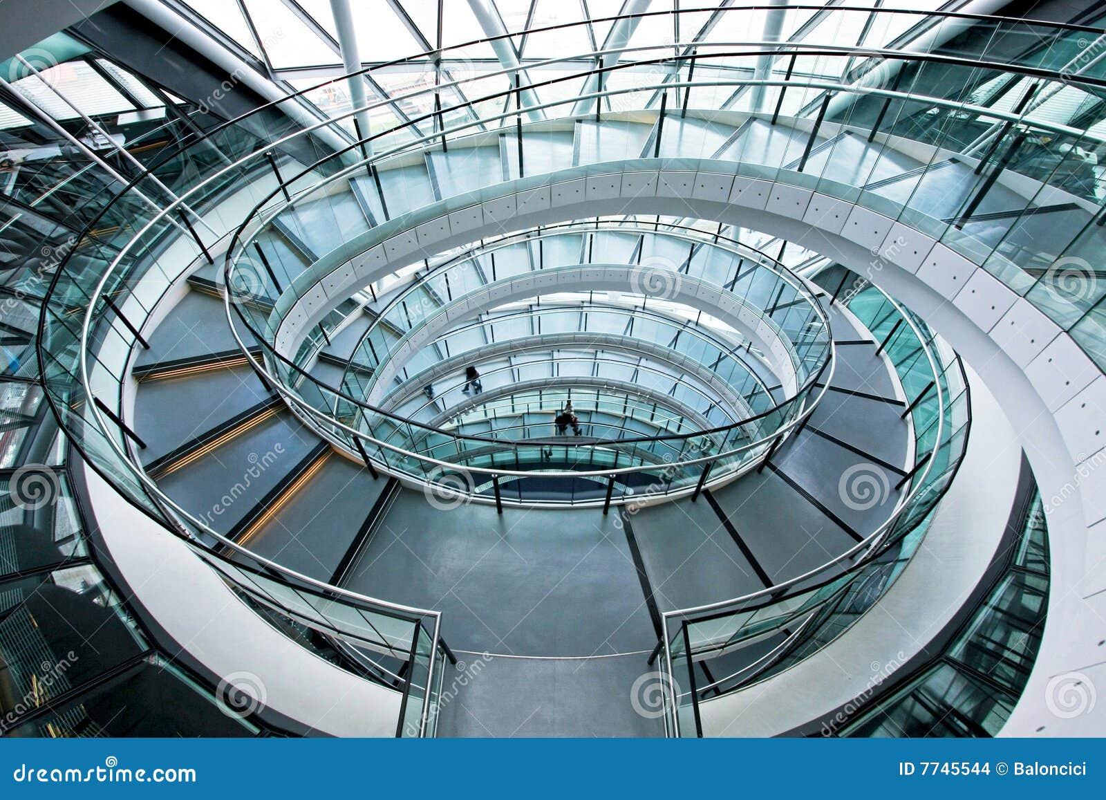 Staircase from above stock photo. Image of metal, design - 7745544