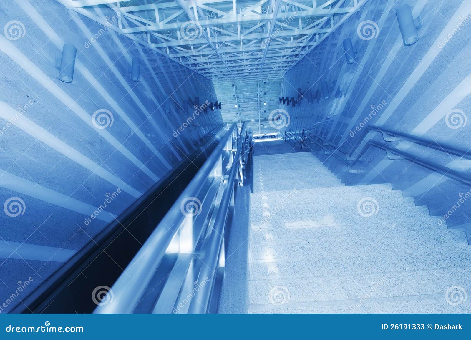 Staircase in an airport stock image. Image of building - 26191333
