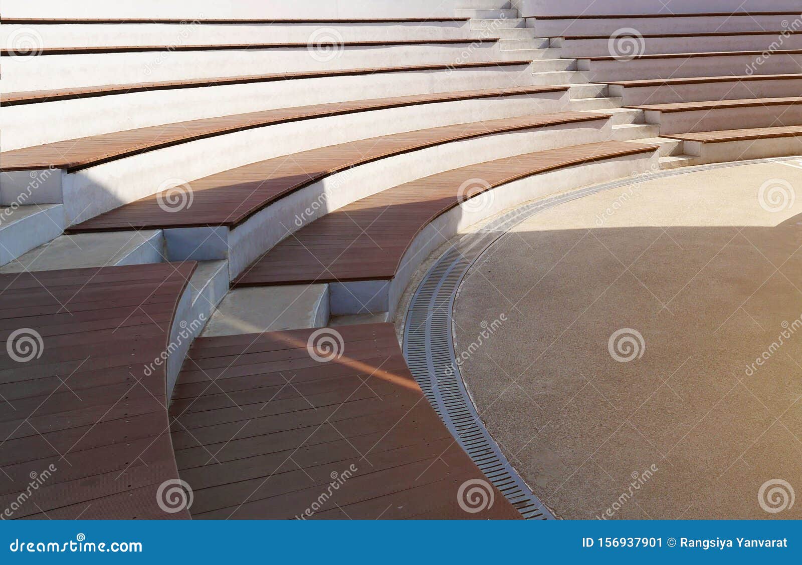 Staircase Amphitheater. Stage Outdoors Stock Image - Image of stage ...