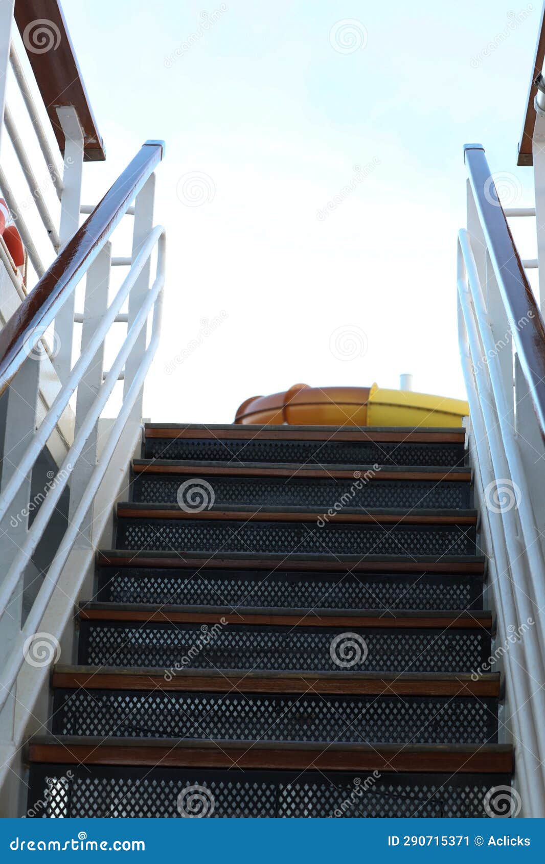 Staircase in a Big Cruise Ship Stock Image - Image of large, window ...