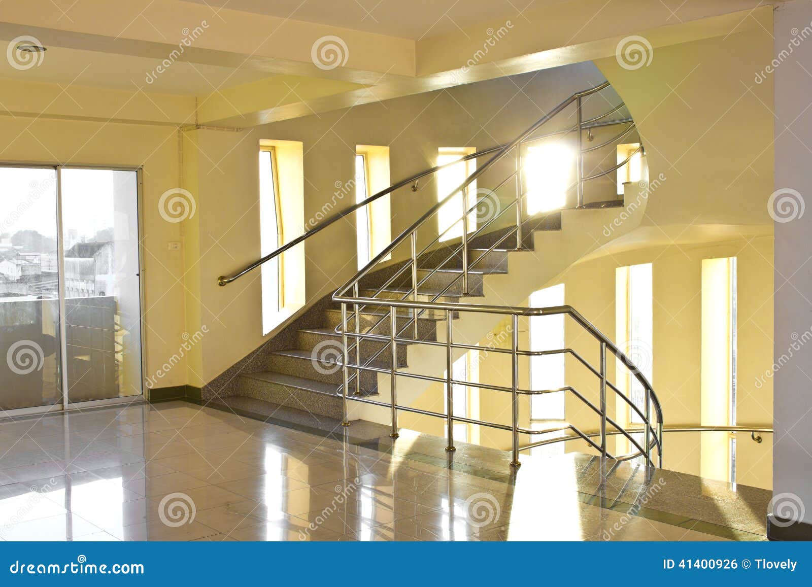 Staircase in Building Hotel Stock Photo - Image of convention, line ...
