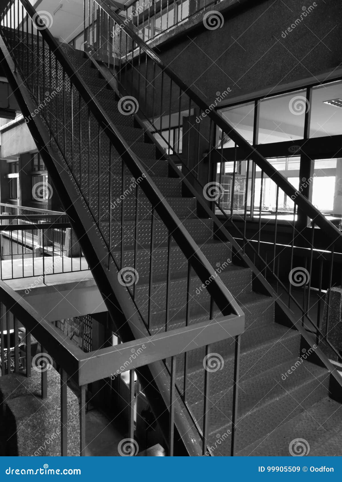 Staircase between building stock image. Image of stairway - 99905509