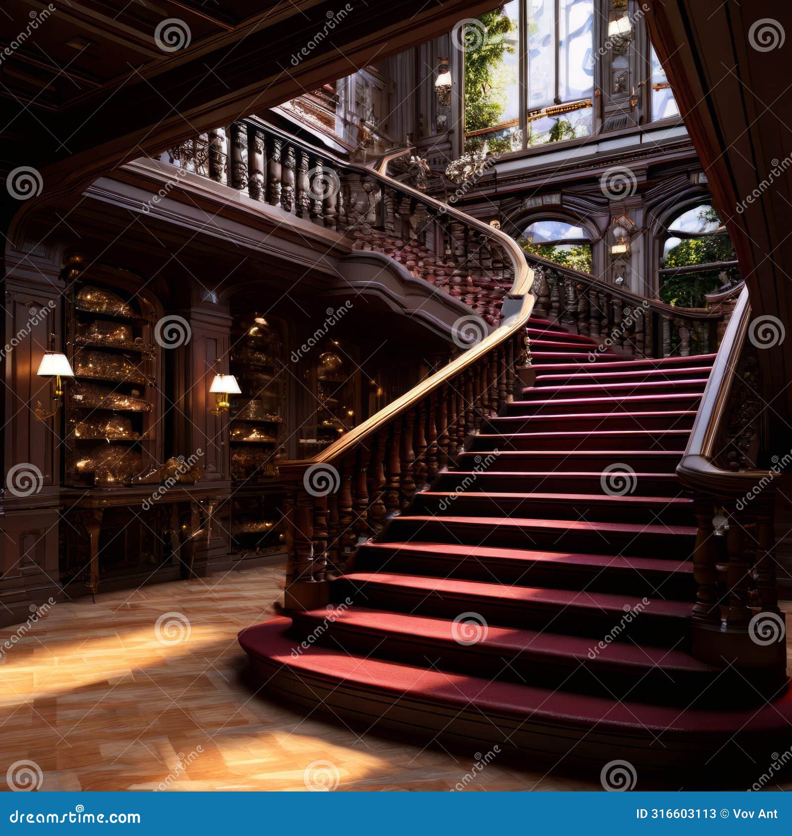 A Staircase With Built In Storage Compartments Hidden In Each Royalty ...