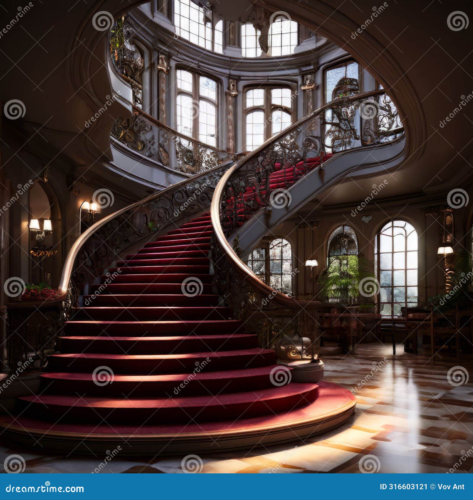 A Staircase With Built In Storage Compartments Hidden In Each Royalty ...