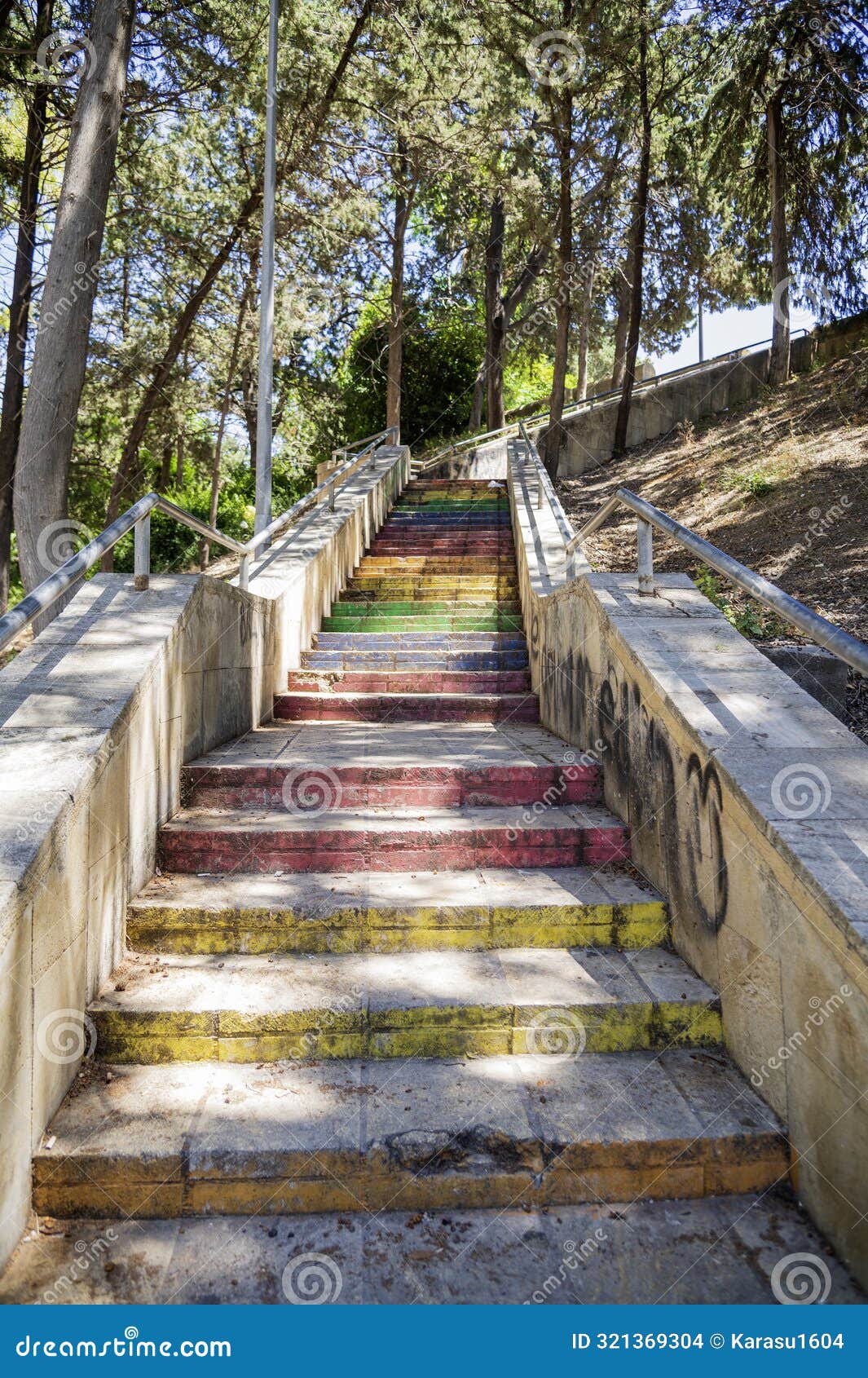 Staircase with Colored Steps Stock Photo - Image of homosexual ...