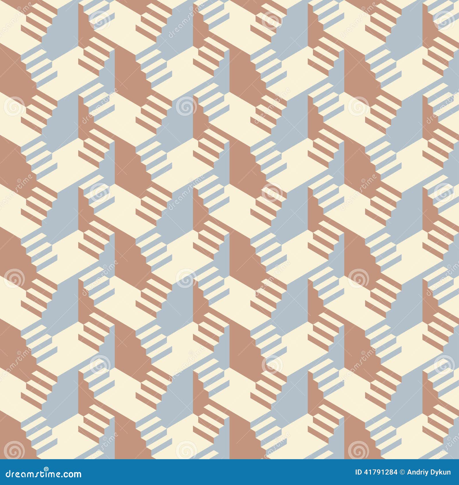 Staircase cube pattern stock vector. Illustration of design - 41791284