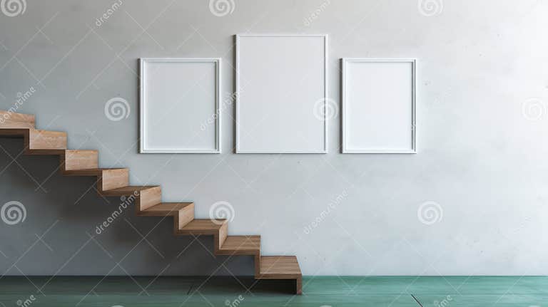 Staircase Design with 8k Resolution Frames and Realist Painter Style ...