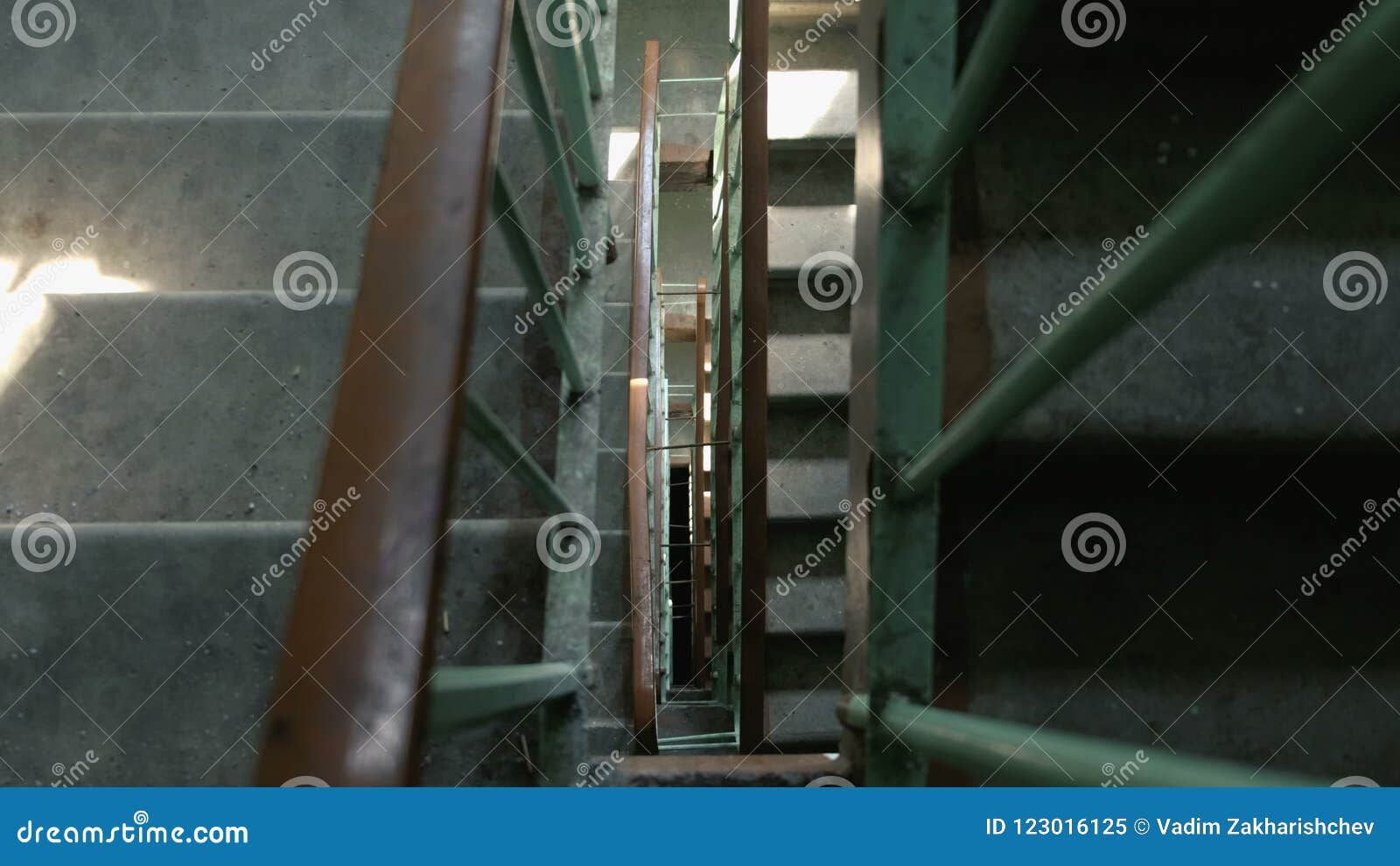 Staircase in the Entrance. Top View Close-up. Stock Video - Video of ...