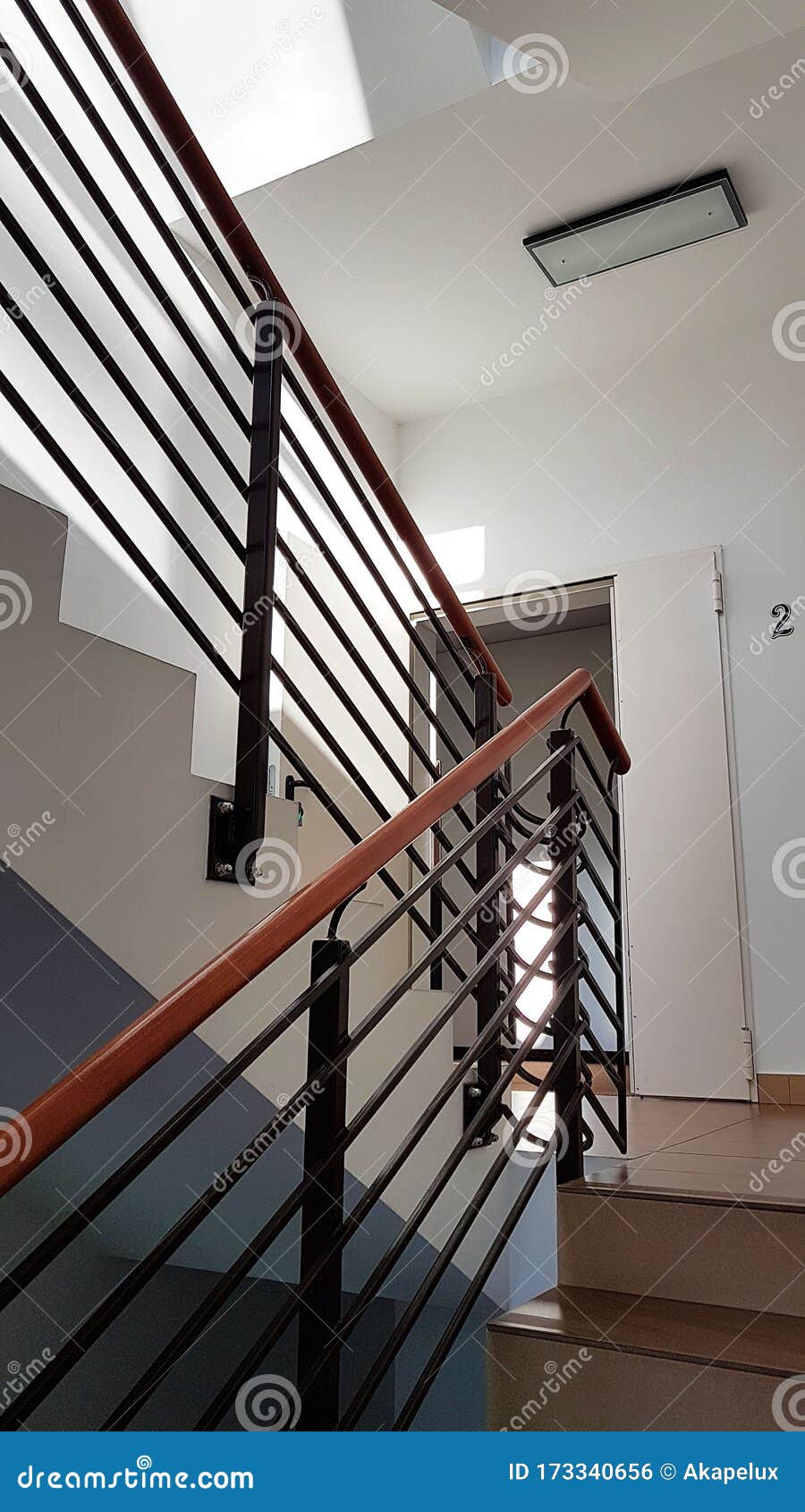 Lviv, Ukraine - 2 2 2020: a Staircase with Forged Cast-iron Railings in ...