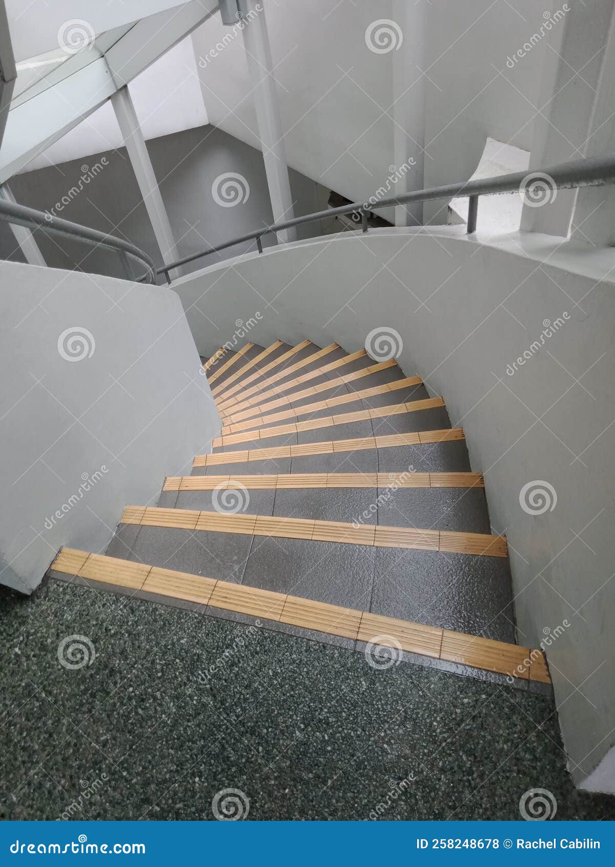 Staircase Going To the Ground Stock Photo - Image of stairs, wood ...