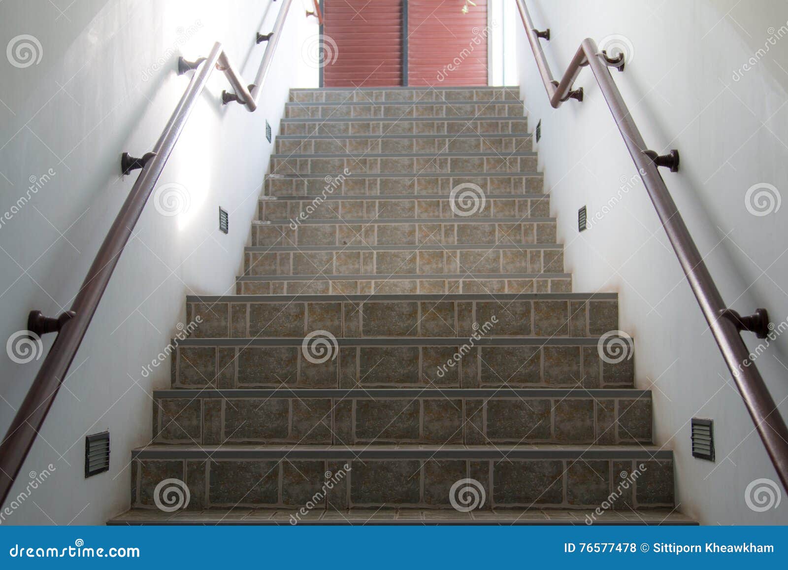 Staircase going up stock photo. Image of concrete, climbing - 76577478