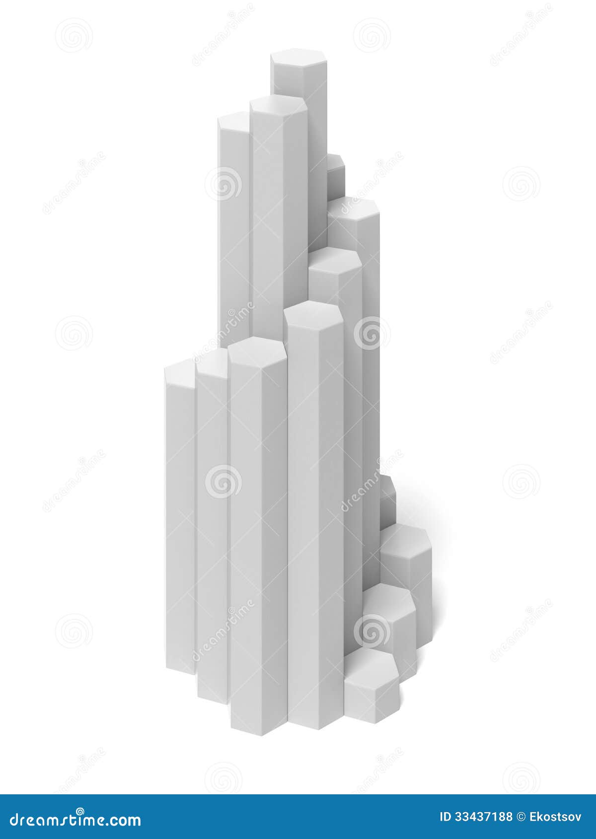 Staircase with Hexagonal Steps Stock Illustration - Illustration of ...