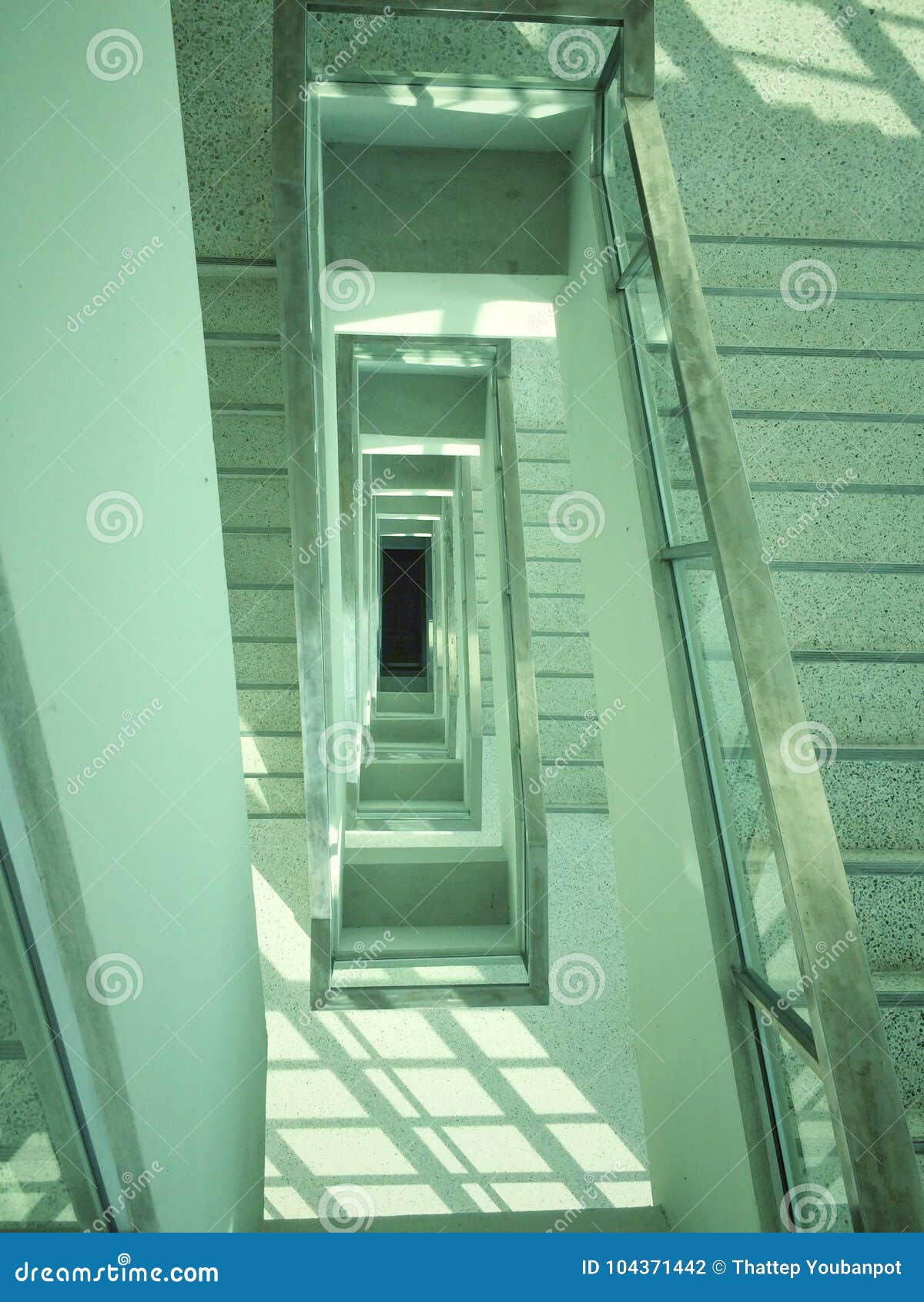 Staircase in High-rise Building Stock Photo - Image of construction ...