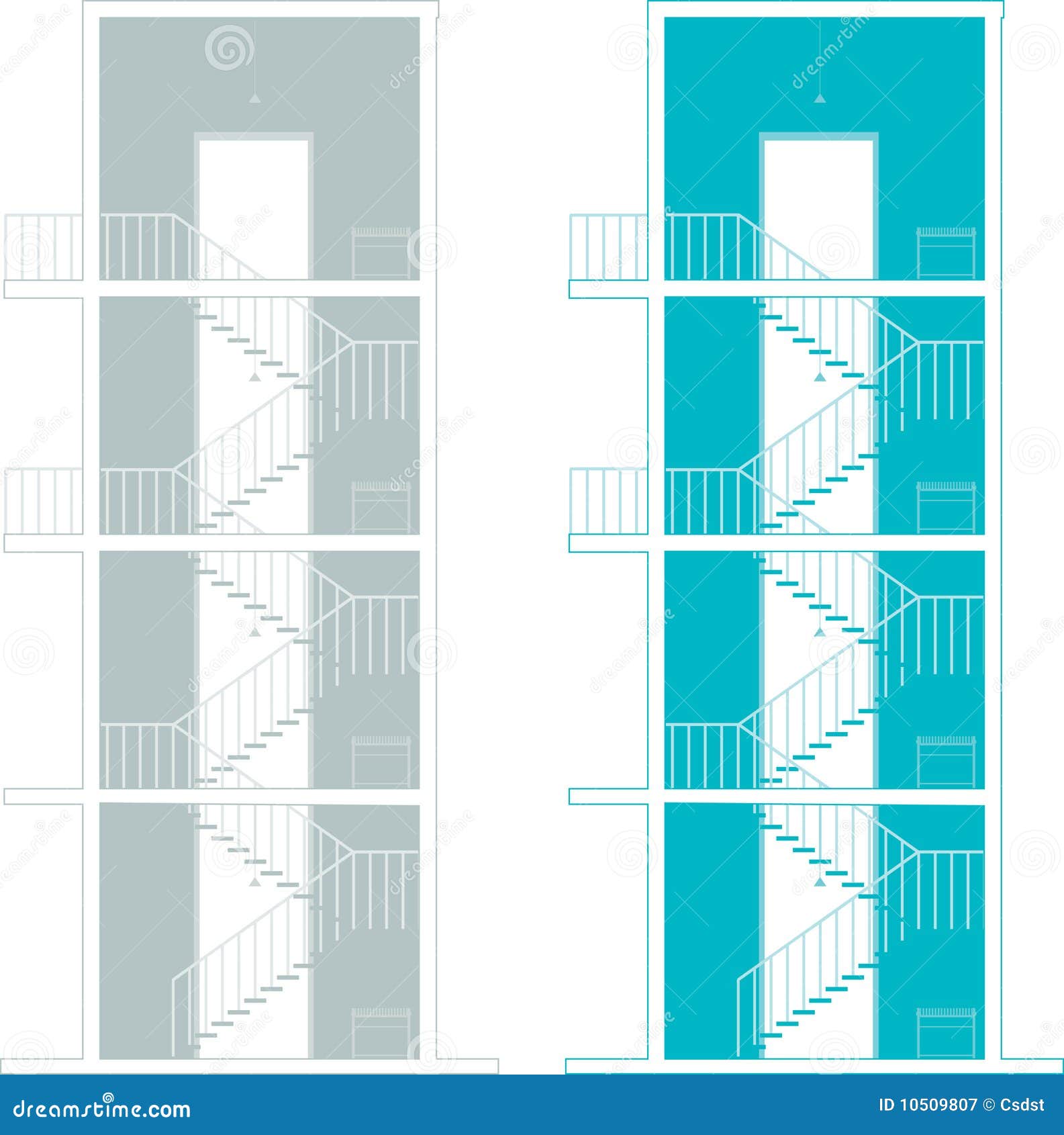 Staircase illustration stock vector. Illustration of staircase - 10509807